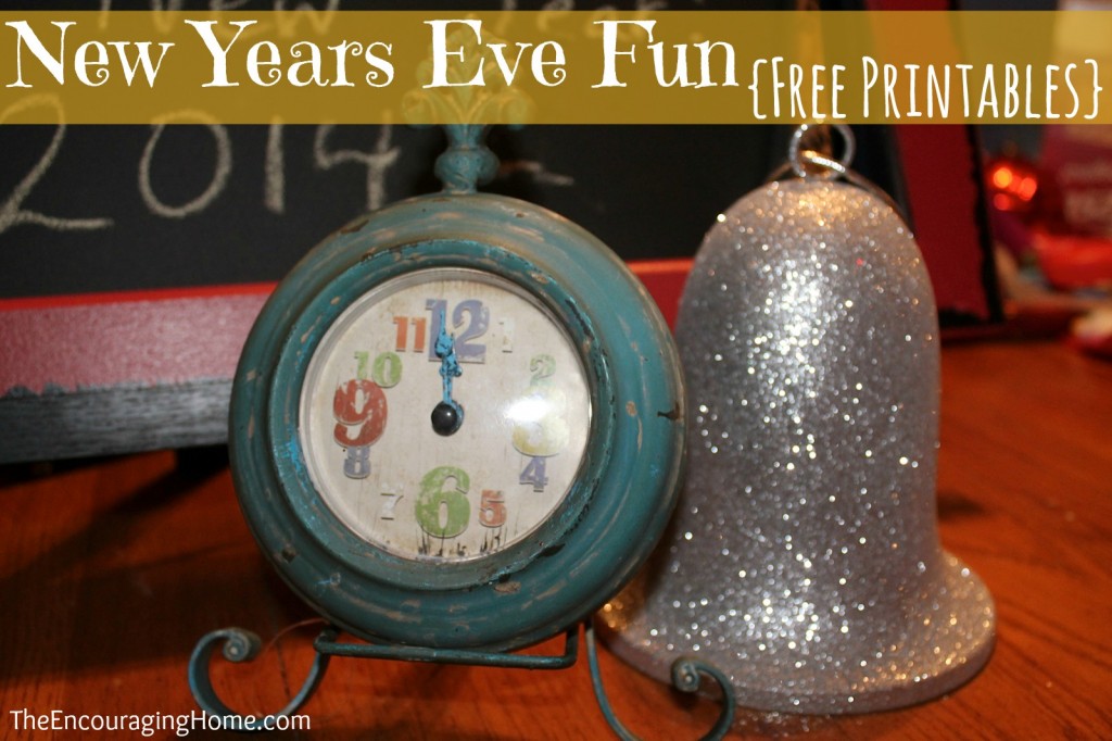 New Year's Eve Fun {Free Printables} - The Encouraging Home
